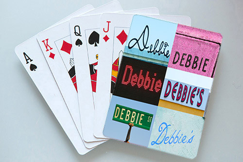 DEBBIE Personalized Playing Cards featuring photos of actual signs | eBay