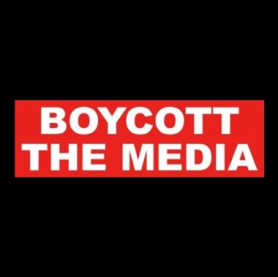 "BOYCOTT THE MEDIA" Anti Fake News CNN MSNBC decal BUMPER STICKER Trump ...