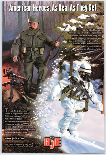 Print Ad 2001 GI Joe WWII WW2 Audie Murphy Action Figure Original ...