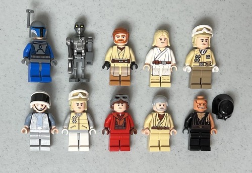 LEGO Star Wars Luke Obi Battle Damaged Anakin Hoth Naboo Pilot Minifig ...