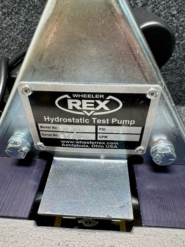 Wheeler-Rex 38300 Hydrostatic Test Pump 115/230V AC 1/2 hp 662933202700 ...