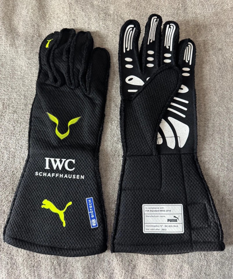 Lewis Hamilton PUMA IWC Mercedes AMG Petronas Racing Gloves | eBay
