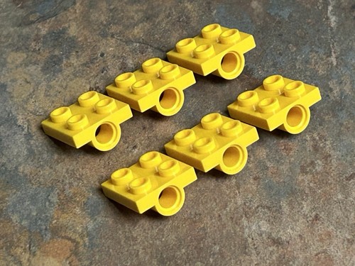 (6PK) LEGO 2x2 PLATE MODIFIED WITH 1 PIN HOLE, YELLOW (#2817) | eBay