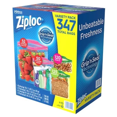 Ziploc Easy Open Bags Variety Pack (347 ct.) ***FERR SHIPPING ...