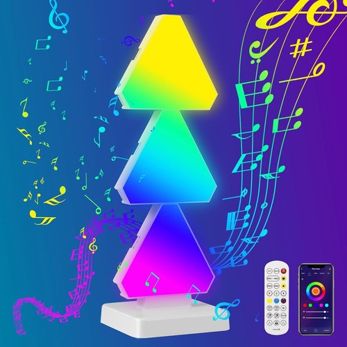 Triangle Light Panels, RGB Gaming Lights for Gaming Setup | eBay