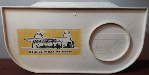 Vintage McDonald's Yellow Tortoise Shell Bakelite Window Tray With Old ...