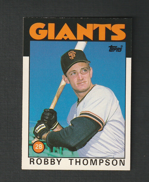 1986 Topps Traded Robby Thompson Rookie #113T San Francisco Giants | eBay