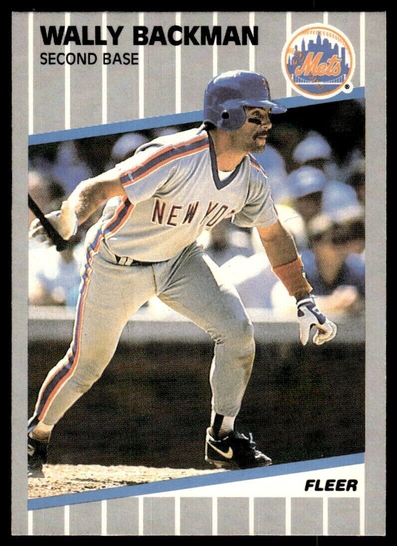 1989 Fleer #28 Wally Backman 2nd Base New York Mets FREE shipping | eBay