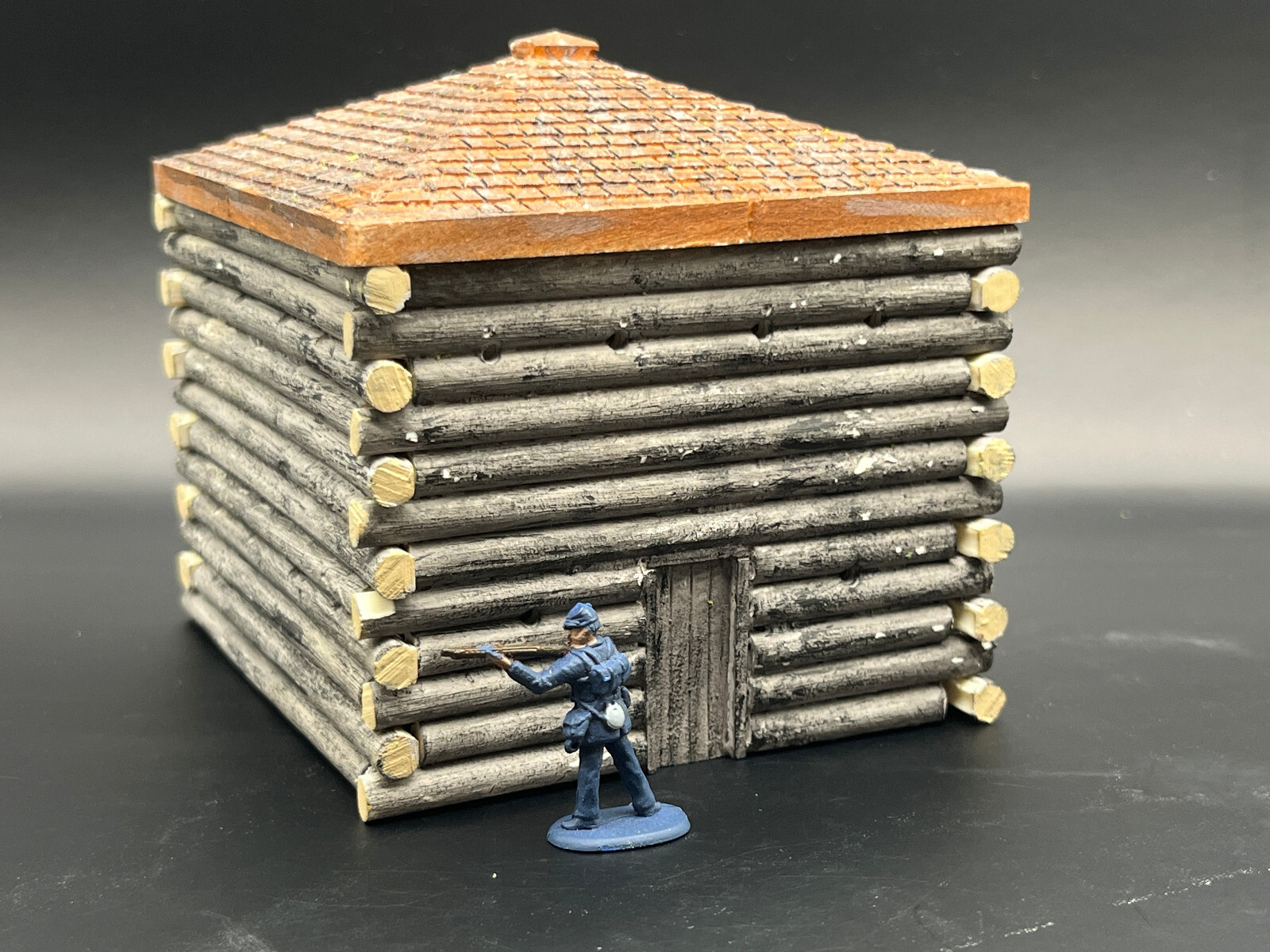 1/72 scale Log Fort Block House French/Indian AWI Wild West Diorama ...