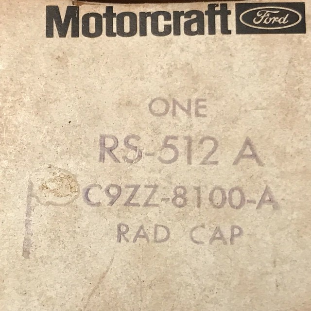 NOS 1965 - 1973 Ford Mustang Radiator Cap for sale online | eBay