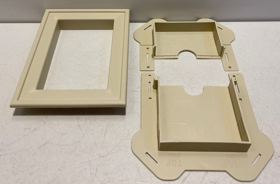 Beige Sandstone Hose Bib Split Recess J-Block Mount Vinyl Siding 3/4 ...