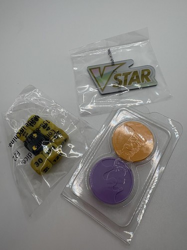 Pokemon TCG-VSTAR Acrylic Token Marker,Damage Counters and dice- New ...