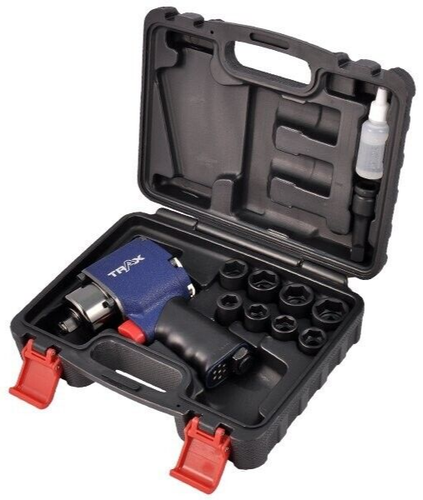 TRAX 1/2”Dr. Mini Air Impact Wrench Kit 500 ft-lb (678 Nm) ARX-1130BK ...