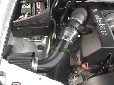 All BLACK Coated Air Intake Kit For 1998-2002 Mercedes E320 E430 ML320 ...