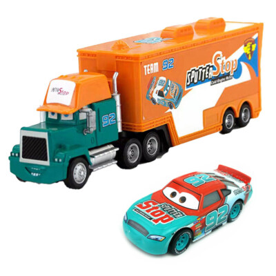 Disney Pixar Cars NO.92 Sputter Stop Hauler Truck + Mini Car 1:55 ...