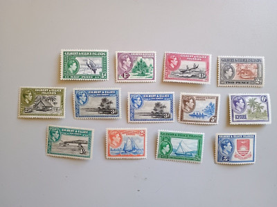 GILBERT & ELLIS ISLANDS - KG VI 1939 SG43-54 SET PLUS EXTRA 3d, FINE ...