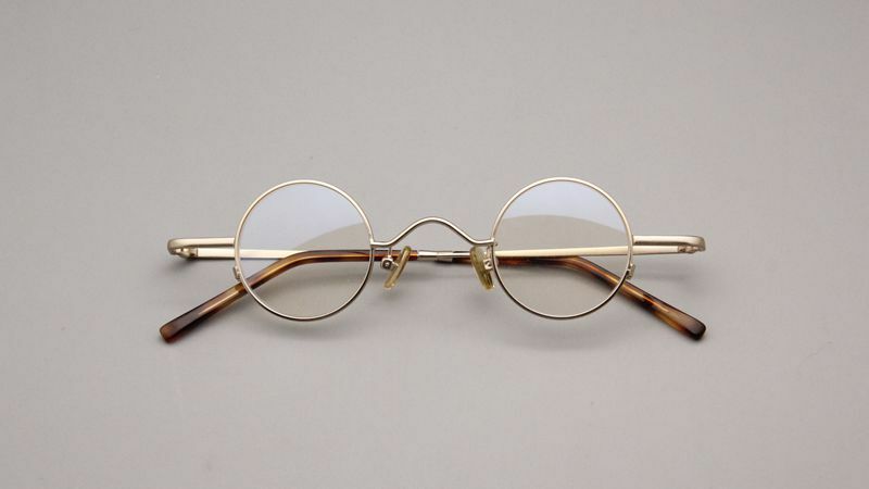 Vintage Small Round RX Glasses Retro Metal Full rim Eyeglass Frames 34 ...
