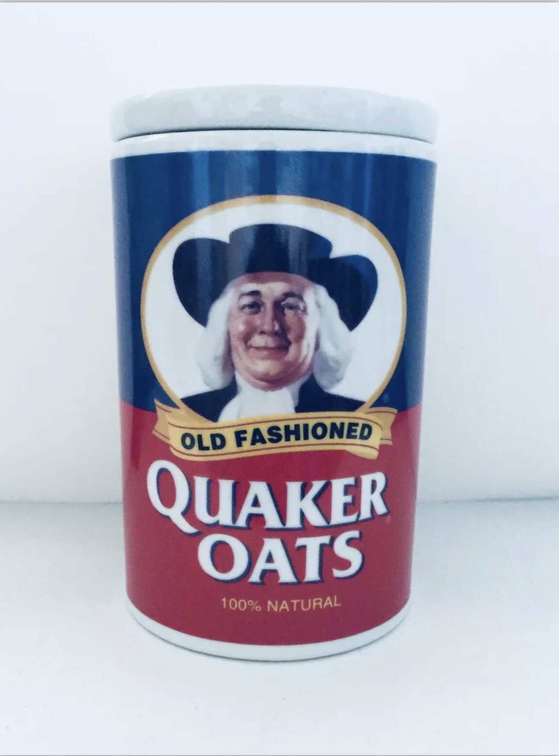 Quaker Oats 120th Anniversary 1877-1997 Ceramic Canister Cookie or Oats ...