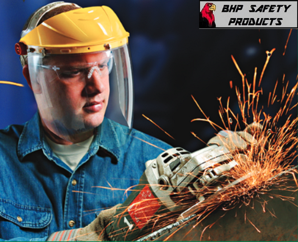 Full Face Safety Shield Tool Mask Clear Glasses Painting Eye Protection ...