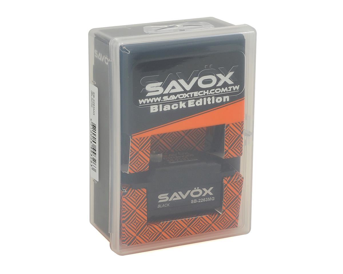Savox SB-2263MG Black Edition High Speed Low Profile Brushless Steel ...