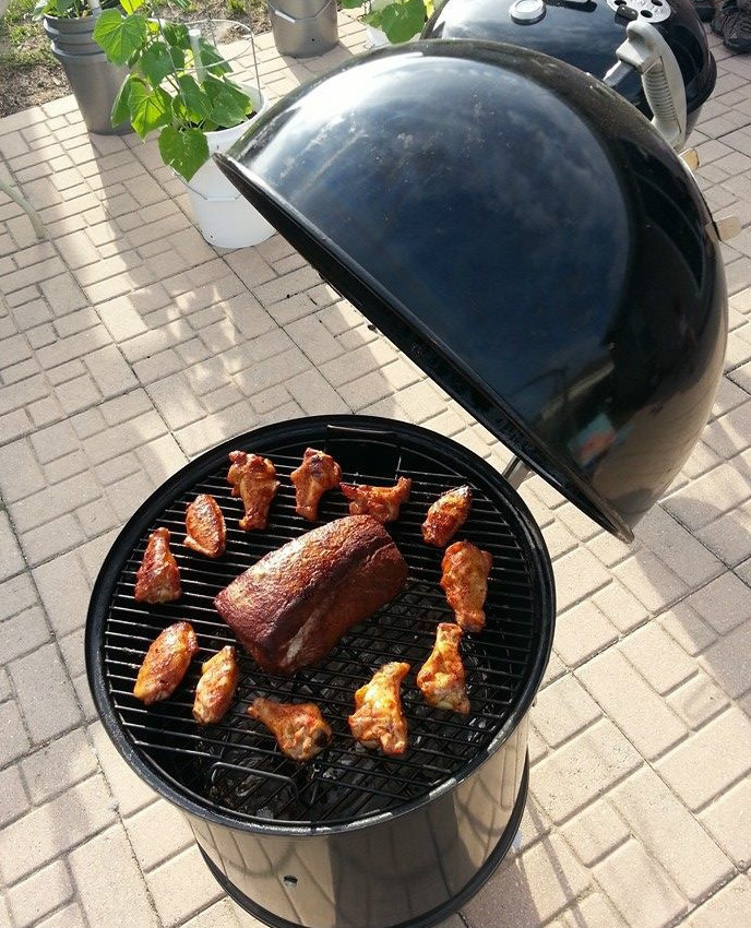 Weber Smokey Mountain BBQ smoker Lid Hinge Mod Parts Kit WSM 18.5 22.5 ...