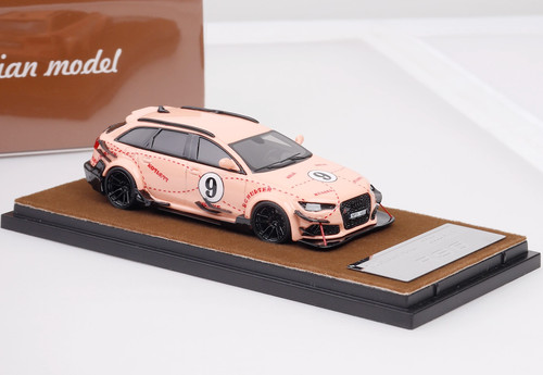 QD 1:64 Pink RS6 C7 DTM #9 Wagon Sports Model Diecast Resin Car | eBay