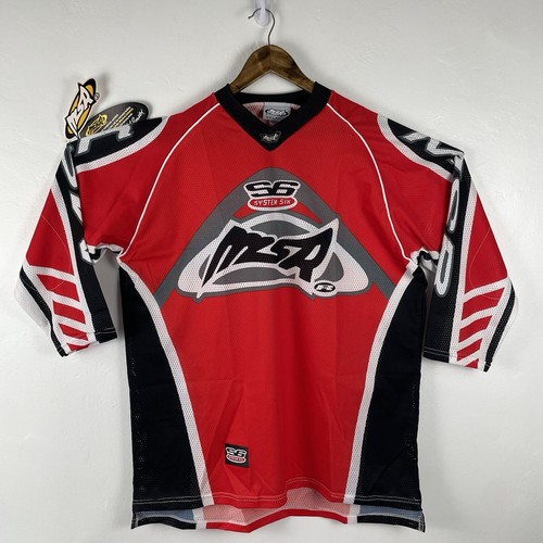 Vintage MSR System 6 Motorcross Dirt Bike Jersey Mens 2XL XXL Red ...