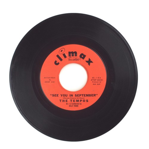 The Tempos - See You In September; Bless You My Love - Vinyl Record 45 ...