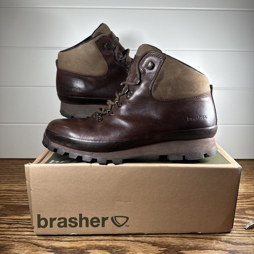 Brasher Hillmaster Classic Air 8 Mens Walking Boots Brown Leather ...