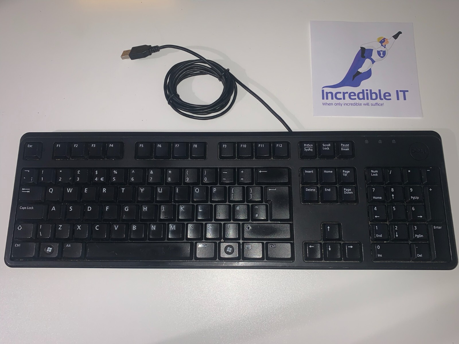 FEET ON Lots of Dell KB212-B / KB212 / USB English UK Black Keyboard ...