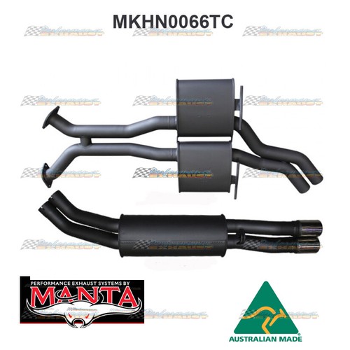 MANTA Twin 2.5" Exhaust for Commodore VP VR VS 5.0L IRS Sedan Twin Cat ...