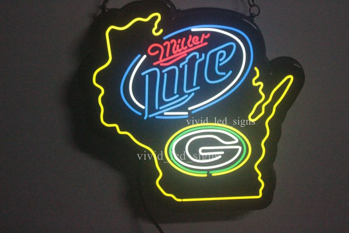 Green Bay Packers Beer Signs VINTAGE RAHR'S BEER SIGN RAHRS GREEN BAY