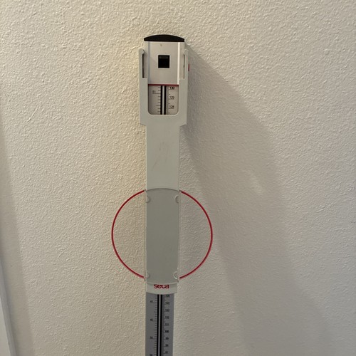 Seca 222 Wall Stadiometer Telescopic Height Measurement rod with large ...