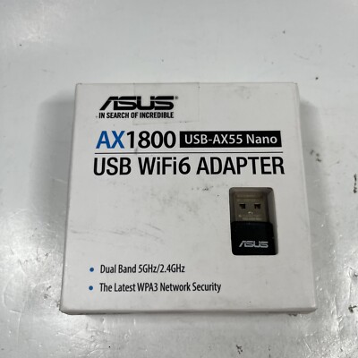 ASUS USB-AX55 NANO AX1800 Dual Band WiFi 6 USB Network Adapter NEW | eBay