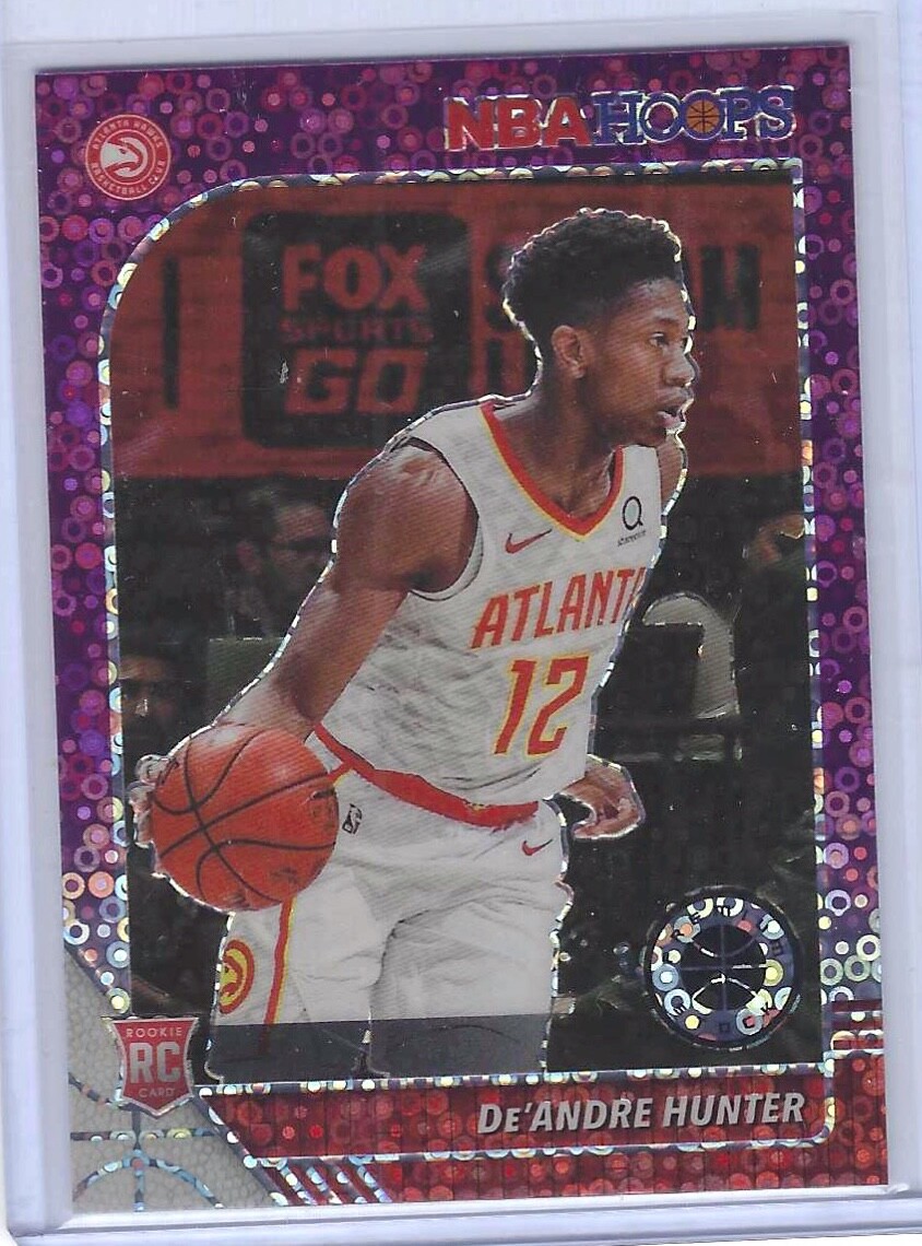 DEANDRE HUNTER 2019-20 PANINI NBA HOOPS PREMIUM STOCK PURPLE DISCO ...