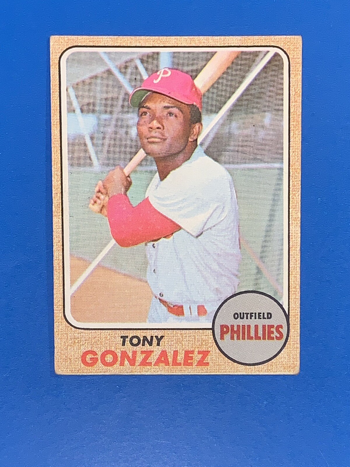 1968 Topps Tony Gonzalez Baseball Card #245 Philadelphia Phillies | eBay