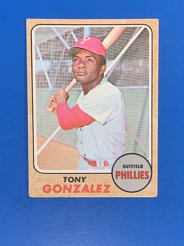 1968 Topps Tony Gonzalez Baseball Card #245 Philadelphia Phillies | eBay