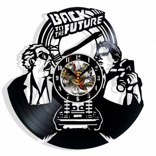 Back to the Future Vinyl Wall Clock Gift Birthday Holiday Art Home ...