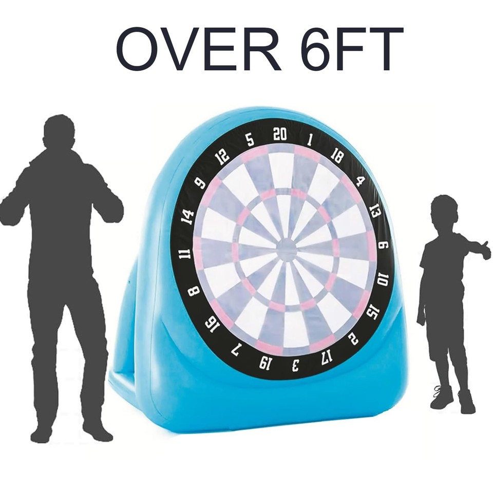Inflatable 6ft Giant Dartboard, Golf Darts Kick Darts, Soccer & Throw ...