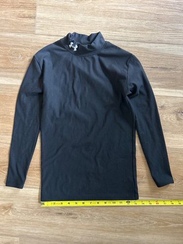 Under Armour Black ColdGear Fitted Compression Turtle Neck Long Sleeve ...
