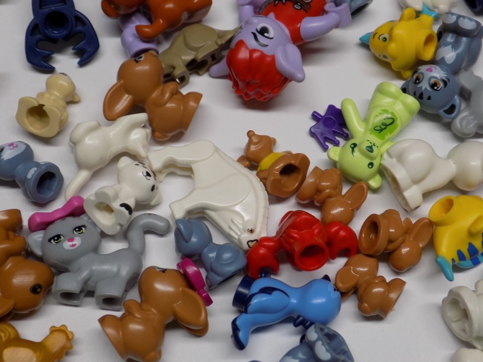 LEGO 115 piece Minifig Animals & Friends Pets Fun Lot WASHED | eBay