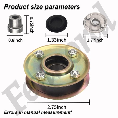 131-4529 Mower Idler Pulley Kit for Toro 30" Deck TimeMaster TurfMaster ...