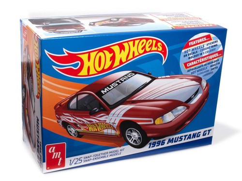Amt 1/25 Hot Wheels 1996 Ford Mustang Gt Snap Kit Plastic Model Amt1298 ...