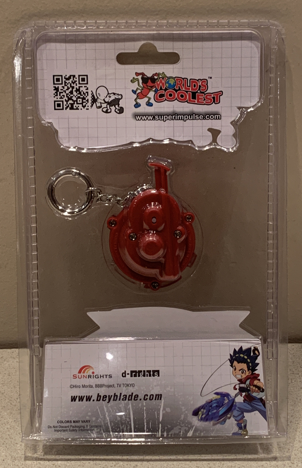 Beyblade Burst Orange World's Coolest Keychain Super Impulse Product ...