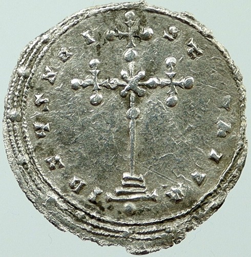 CONSTANTINE VII & ROMANUS II 945AD Silver Miliaresion BYZANTINE Coin ...