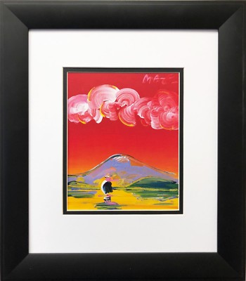 Peter Max "Zen Boat with Red Sky & Cloud " CUSTOM FRAMED | eBay