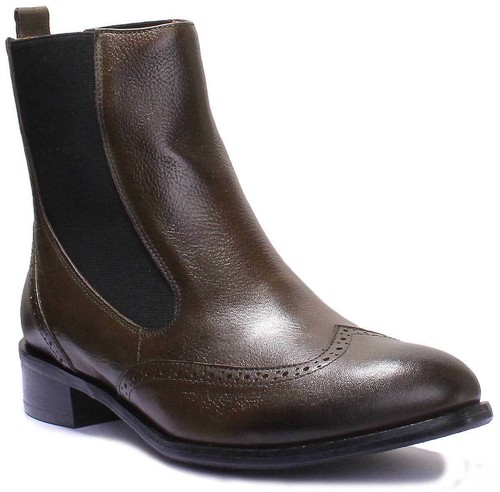 Justin Reece Giana BrownTan Women Leather Ankle Boots Size US 5 - 10 ...