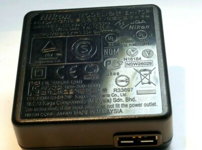 Nikon EH-70P AC USB battery charger adapter for Coolpix EN-EL19 ...