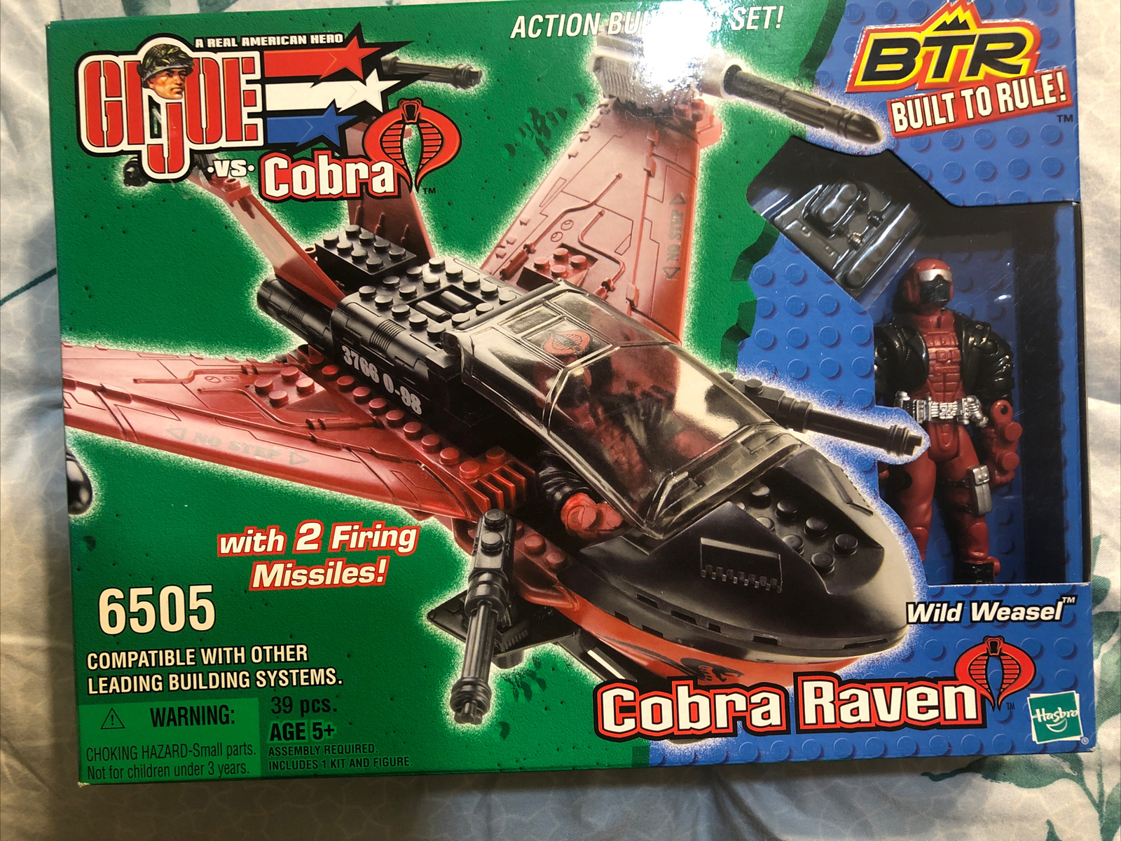 Hasbro GI Joe vs. Cobra Action building Set - Wild Weasel Cobra Raven ...