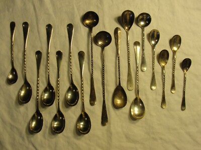 Flatware & Silverware - Silverplated Twisted Handle